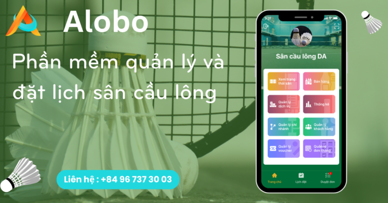 Phần mềm quản lý đặt lịch sân cầu lông | Phần mềm quản lý và đặt lịch ...